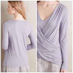 Anthropologie | Tops | Anthropologie Draped Crossfront Top By Akemi Kin ...